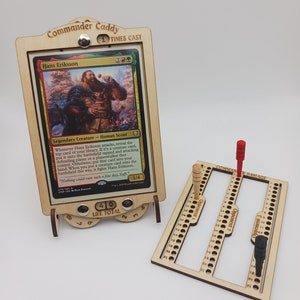 MTG Commander Caddy Life Counter, Command Zone Holder, Damage Tracker ...
