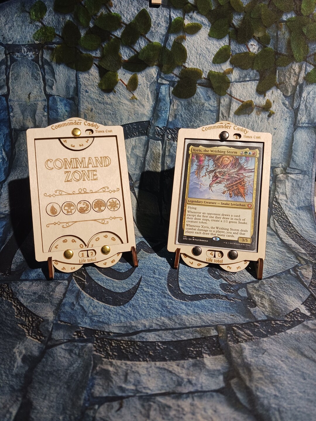 MTG Commander Caddy Life Counter, Command Zone Holder, Commander Damage ...