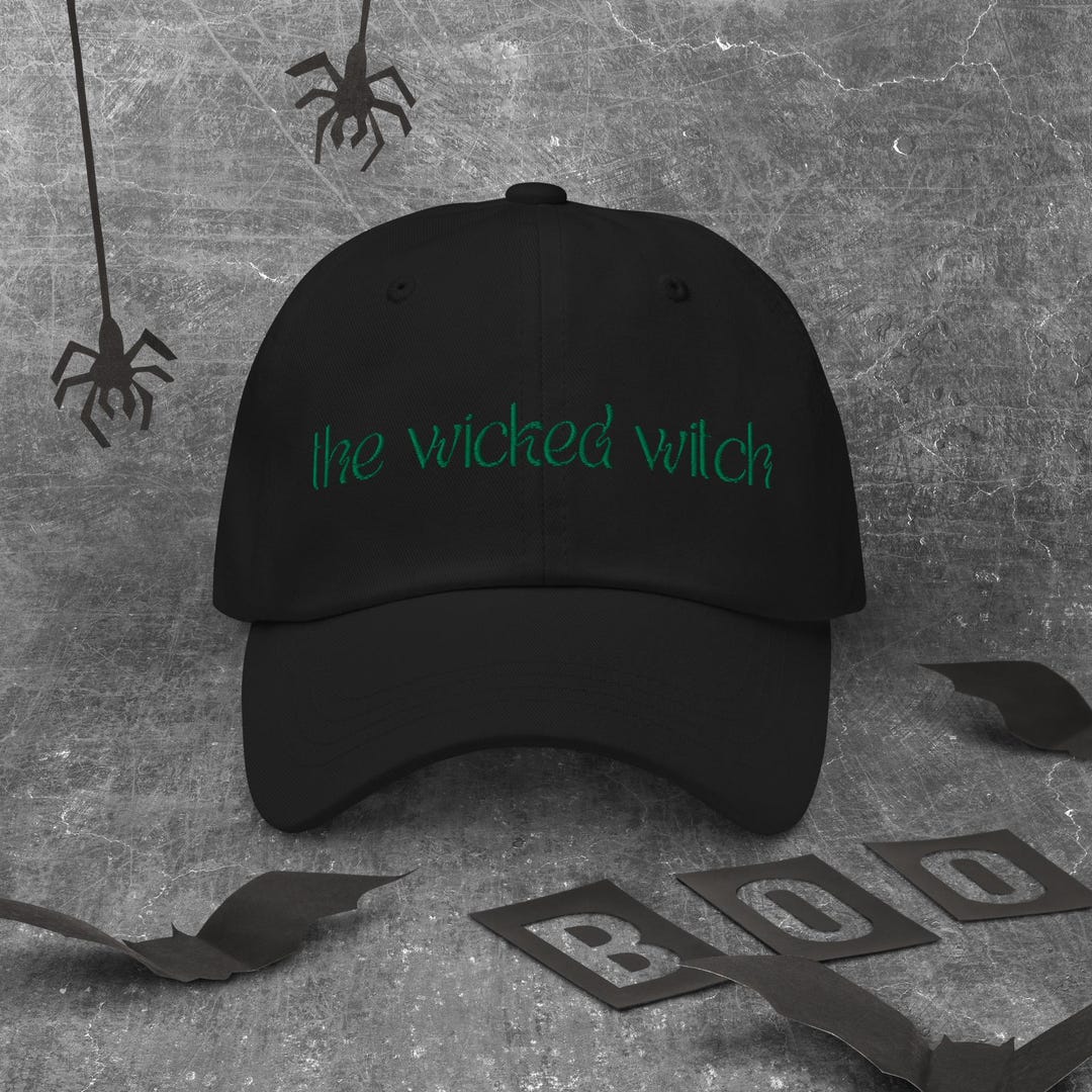 The Wicked Witch Dad Hat, Wicked, Elphaba, Halloween, Baseball Hat - Etsy