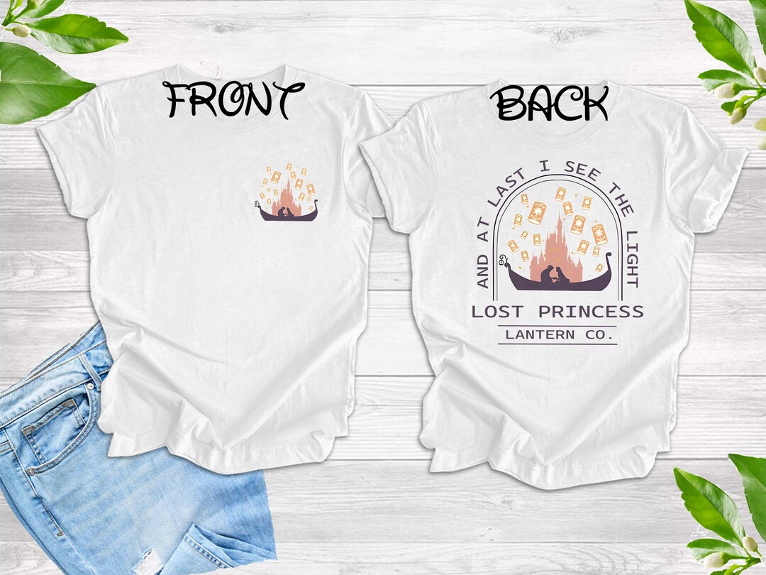 Two Sided Pocket Lost Princess Lantern Company Tee, Tangled, Rapunzel ...