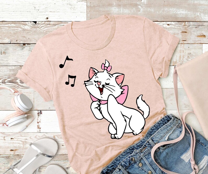 Cute Disney the Aristocats Marie T-shirt, Magic Kingdom Disneyland Trip ...