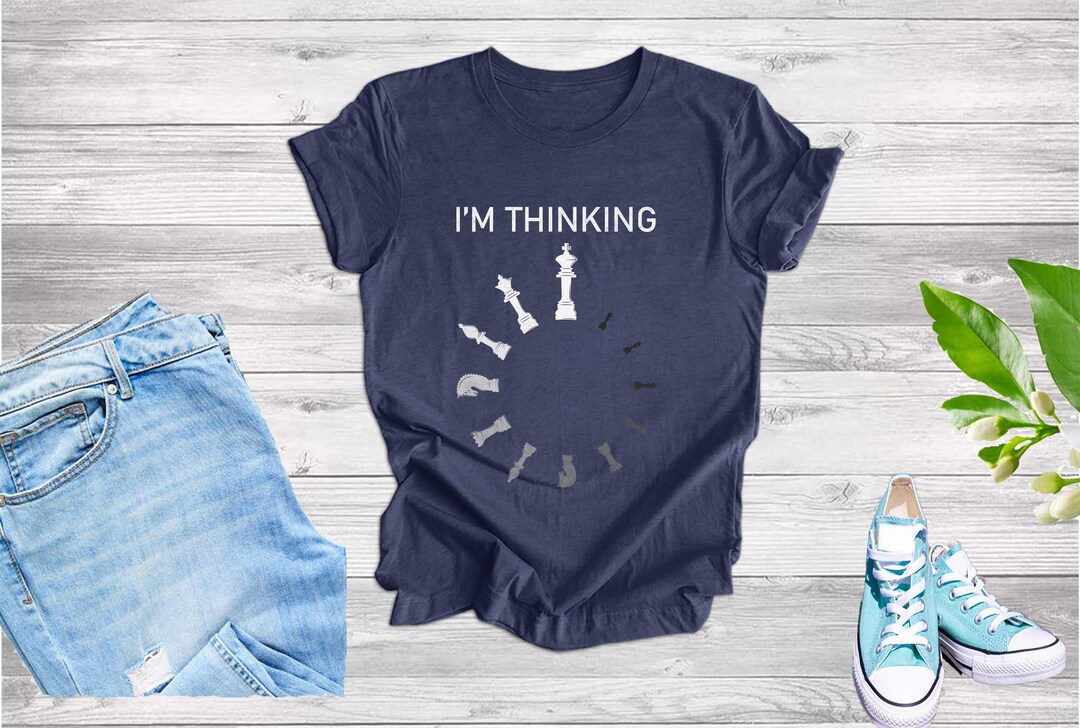 Think Shirt, Think Chess Shirt, Chess Shirt, Matching Chess Player Gift ...