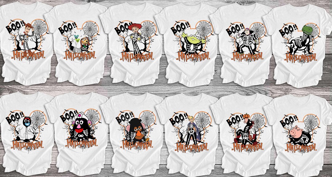 Toy Story Skeleton Halloween Shirt, Spooky Season Disney Halloween ...