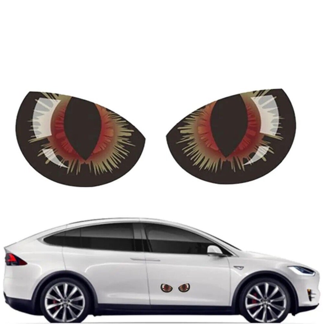 Animal Eyes Sticker Self-adhesive Car Rear Windshield Decals Motorcycle ...