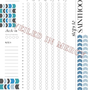 Steps to Sainthood - Digital Download Catholic Monthly Habit Tracker ...