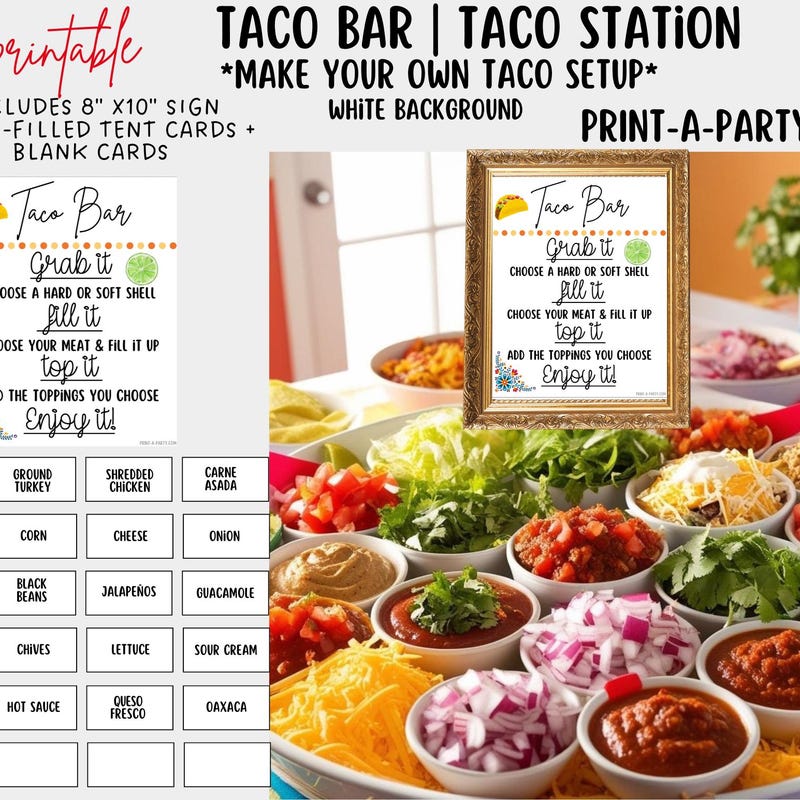 Taco Bar - Etsy