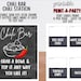 Chili Bar Sign & Tent Cards Food Station, Party Decor (printable PDF ...