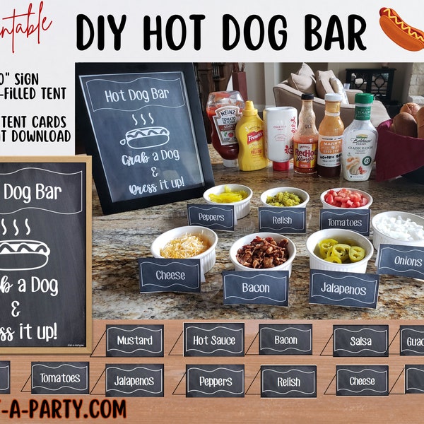 Hot Dog Bar - Etsy