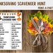 Printable Thanksgiving Scavenger Hunt Game – PDF Download for Family or ...