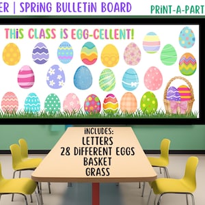 BACK TO SCHOOL: Bulletin Board Printable Display for Classroom - Easter ...