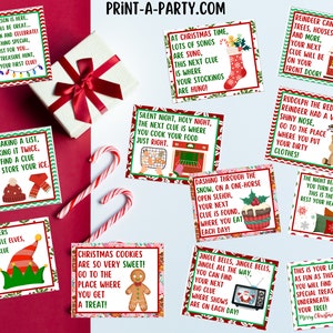 Christmas Scavenger Hunt Printable Game | Holiday Treasure Hunt With ...