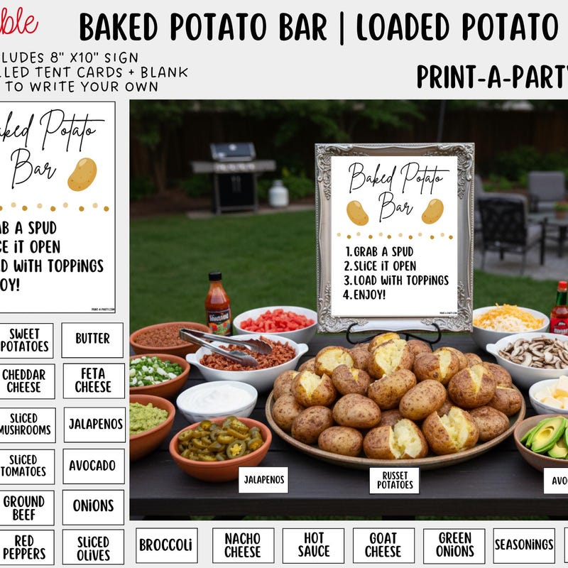 Potato Bar - Etsy