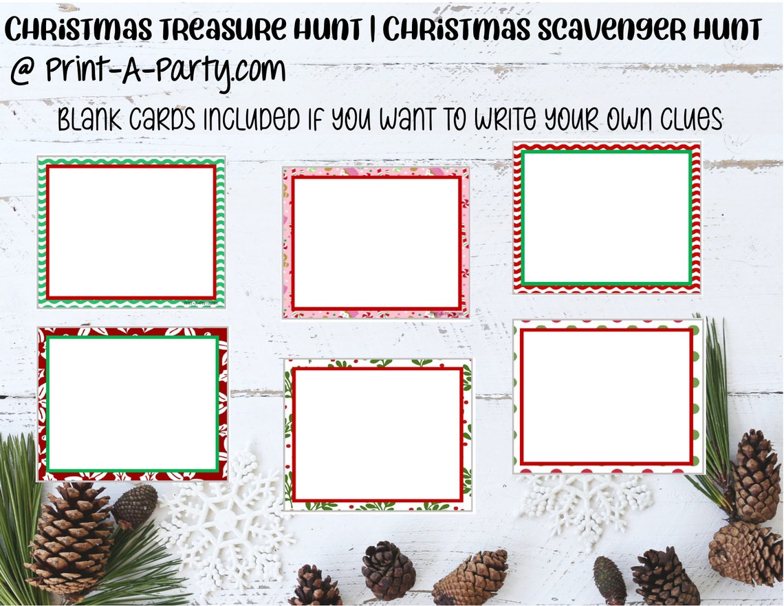 CHRISTMAS TREASURE HUNT Christmas Gift Scavenger Hunt - Etsy