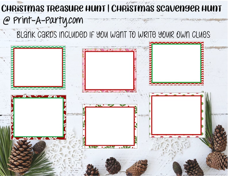 CHRISTMAS TREASURE HUNT Christmas Gift Scavenger Hunt - Etsy
