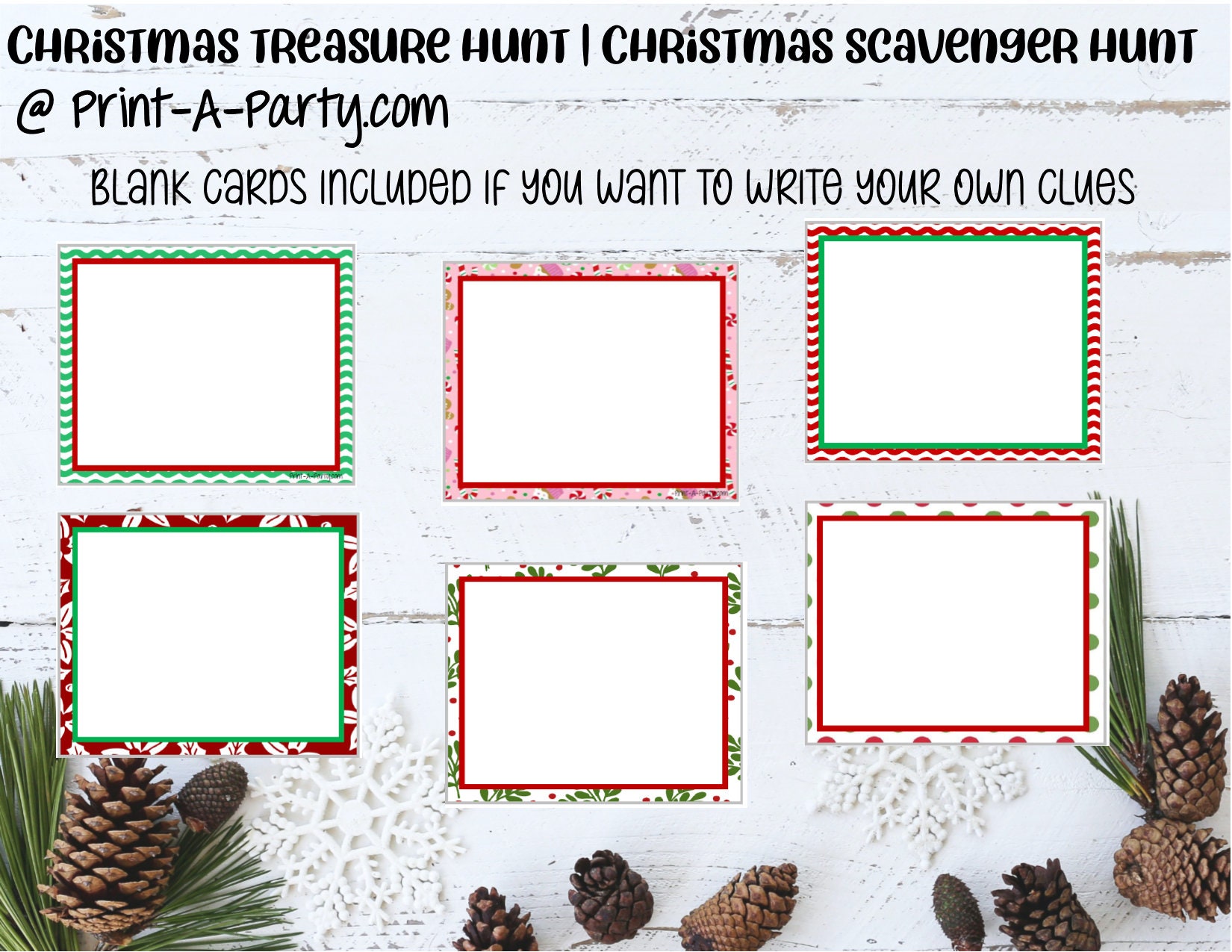 CHRISTMAS TREASURE HUNT Christmas Gift Scavenger Hunt - Etsy