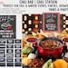 CHILI Bar | Chili Station - Chalkboard | Fall Winter Party Idea | Party ...