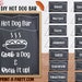 Hot Dog Bar Sign + Toppings Tent Cards Printable Party Decor Buffet ...
