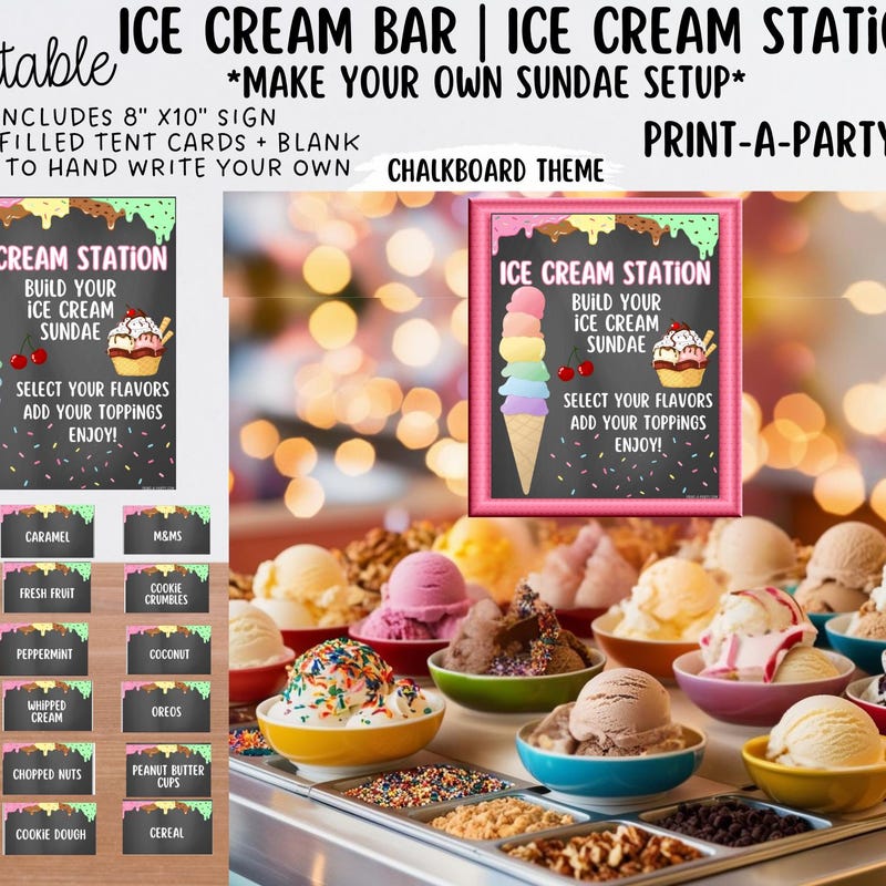 Sundae Bar - Etsy