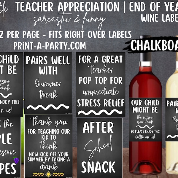 Chalkboard Wine - Etsy