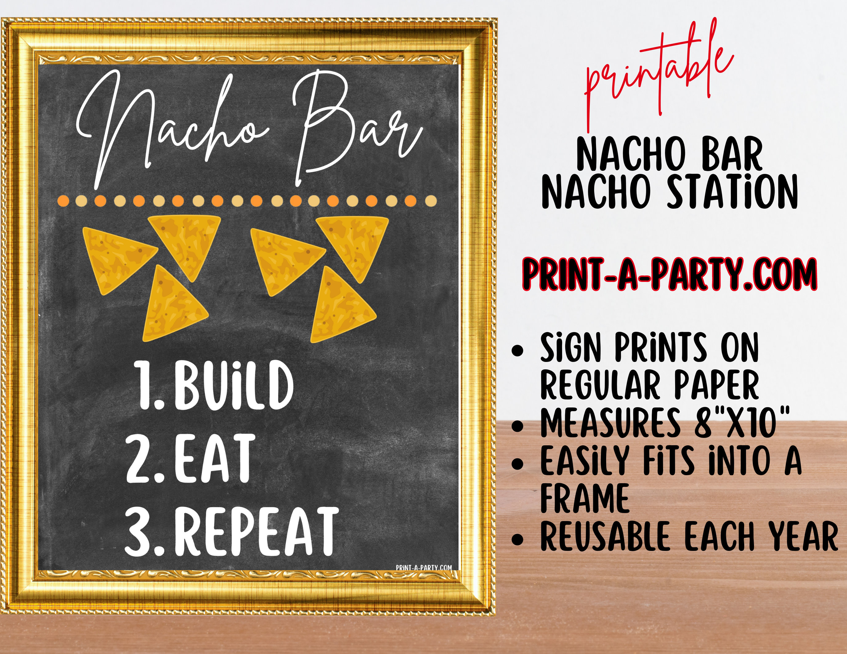 NACHO BAR | Nacho Station - Chalkboard | Make Your Nachos Sign | Nacho ...
