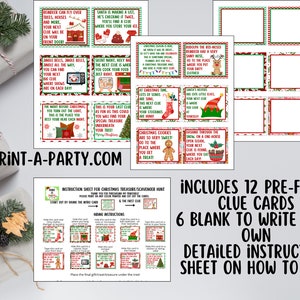 CHRISTMAS TREASURE HUNT | Christmas Gift Scavenger Hunt | Christmas ...