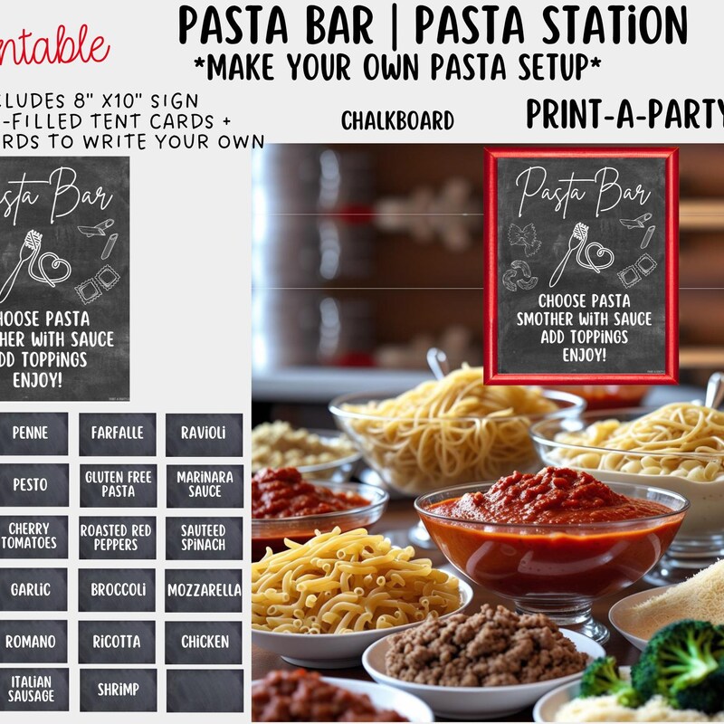 Chalkboard Buffet - Etsy