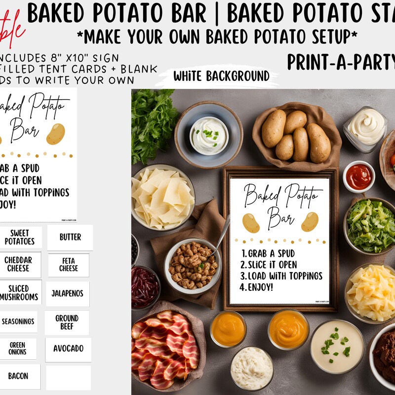 Potato Bar - Etsy
