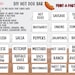 Hot Dog Bar Sign + Toppings Tent Cards Printable Party Decor Buffet ...