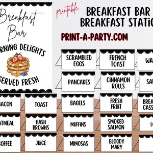 BREAKFAST BAR | Breakfast Station | Party Food Bar | DIY Breakfast Bar ...