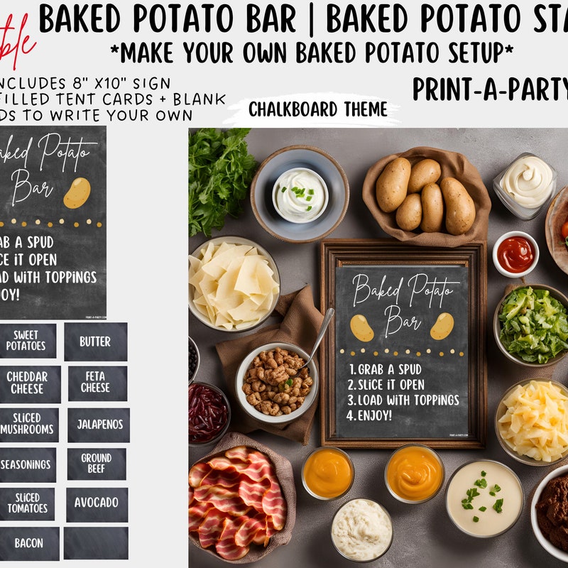 Potato Bar - Etsy
