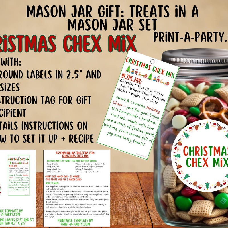 Chex Mix Tags - Etsy