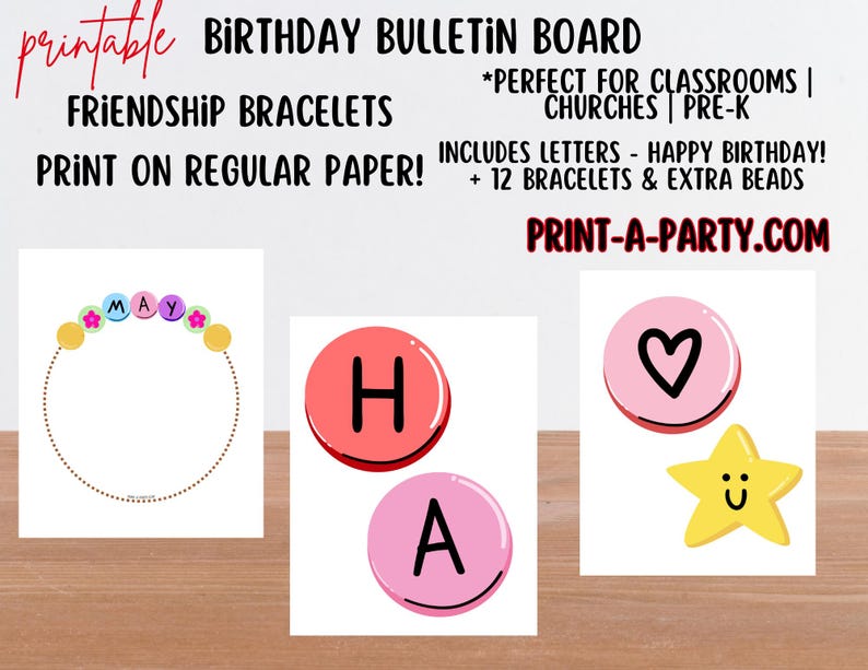 BACK TO SCHOOL: Birthday Bulletin Board Printable Display for Classroom ...