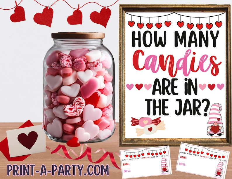 Valentine Candy Guessing Game - Printable Valentine's Game for Parties ...