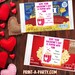 Editable Popcorn VALENTINE CARD - DIY Valentine's Day Card | Valentine ...
