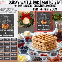Waffle Bar Display Download, Printable Waffle Bar Sign, Digital ...