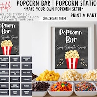 Popcorn Bar - Etsy
