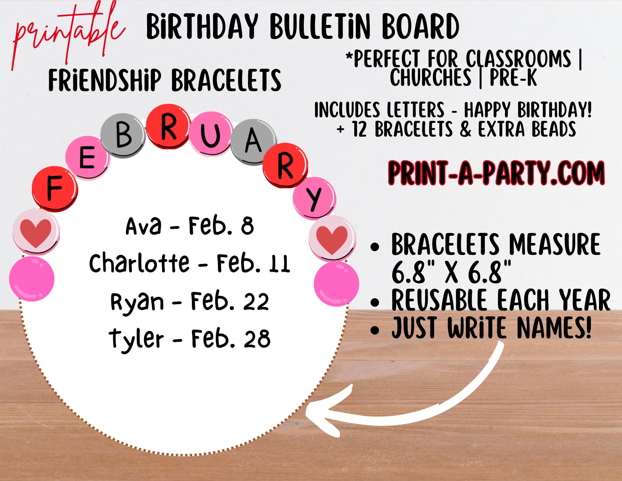 BACK TO SCHOOL: Birthday Bulletin Board Printable Display for Classroom ...