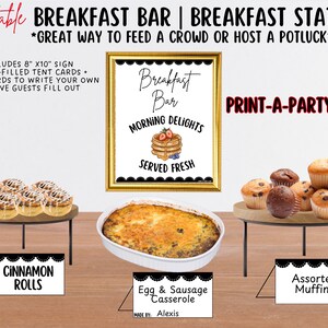 BREAKFAST BAR | Breakfast Station | Party Food Bar | DIY Breakfast Bar ...