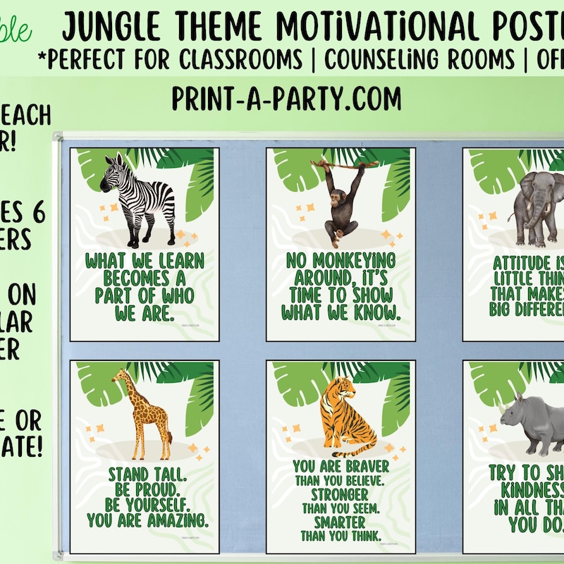 Jungle Classroom - Etsy