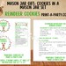 MASON JAR COOKIE Gift: Reindeer Cookies in a Mason Jar Printable Kit ...