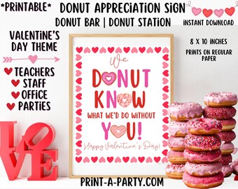 St. Patrick's Day Appreciation DONUT Bar Station | Appreciation Sign ...