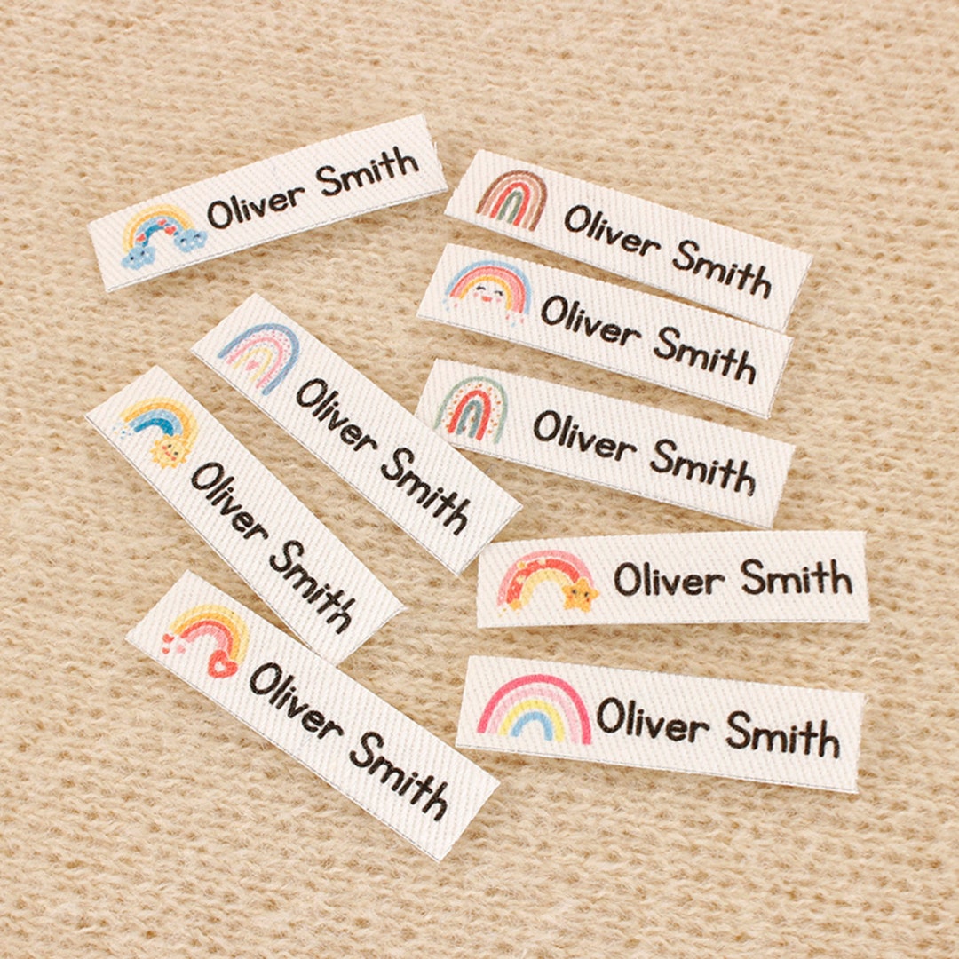 Ironing Personalised Labels, Pre-cut Woven Name Labels, Sew in Labels ...