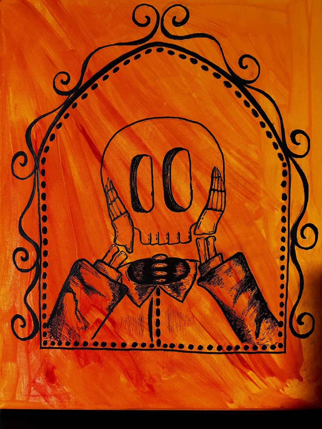 Screaming Skeleton - Etsy