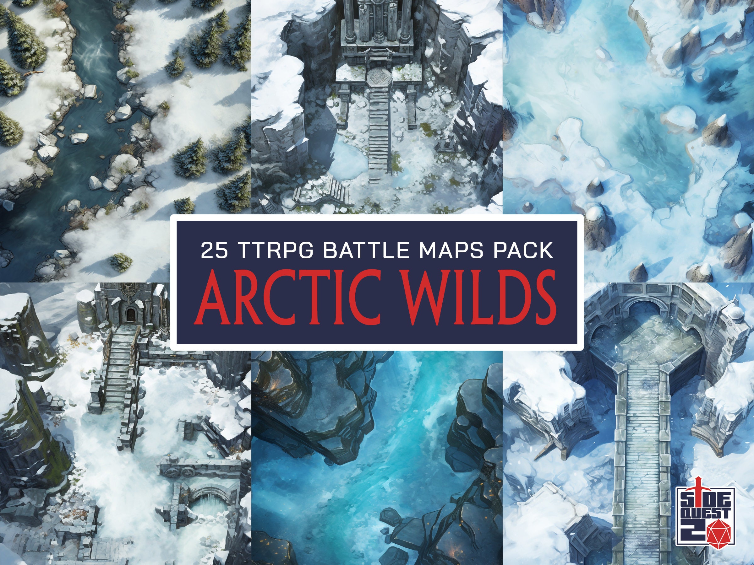 Arctic Wilds - TTRPG Fantasy Battle Maps for RPG, D&D, Pathfinder ...