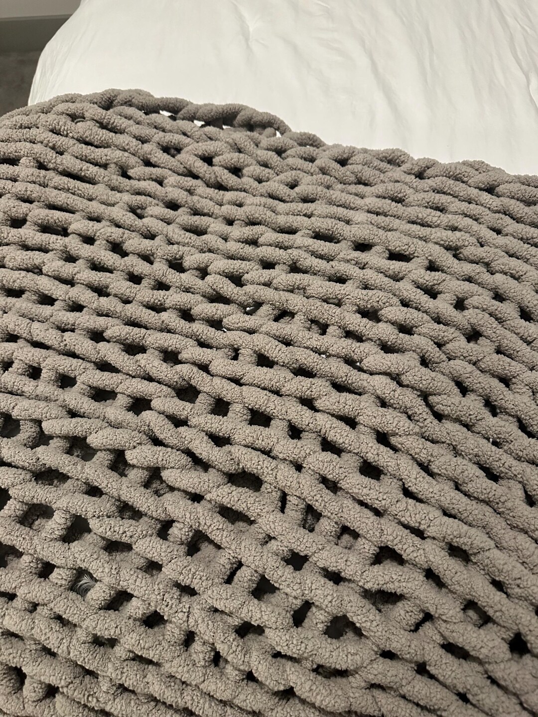 Chunky Knit Blanket: Warm Fall/winter Bedding - Etsy