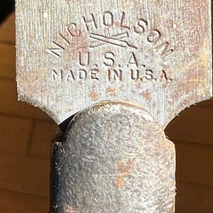 Antique Nicholson Steel File or Filer With Handle Vintage Tool - Etsy