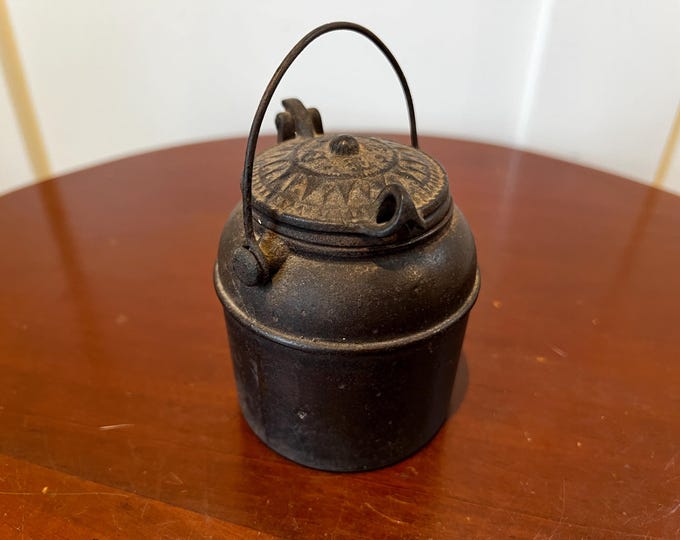 Antique Landers Frary & Clark Cast Iron Glue Pot or Carpenters Glue Pot ...