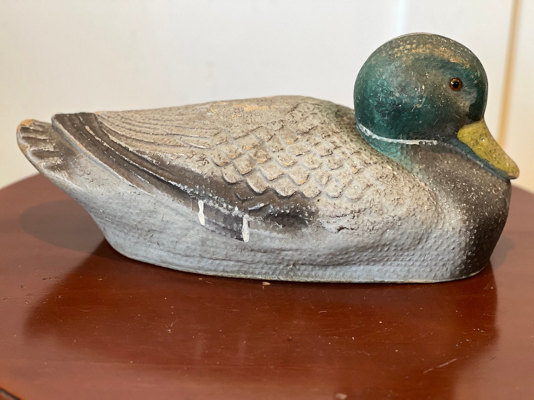 Vintage Airduck Paper Mache Duck Decoy - Possibly by General Fibre Co ...