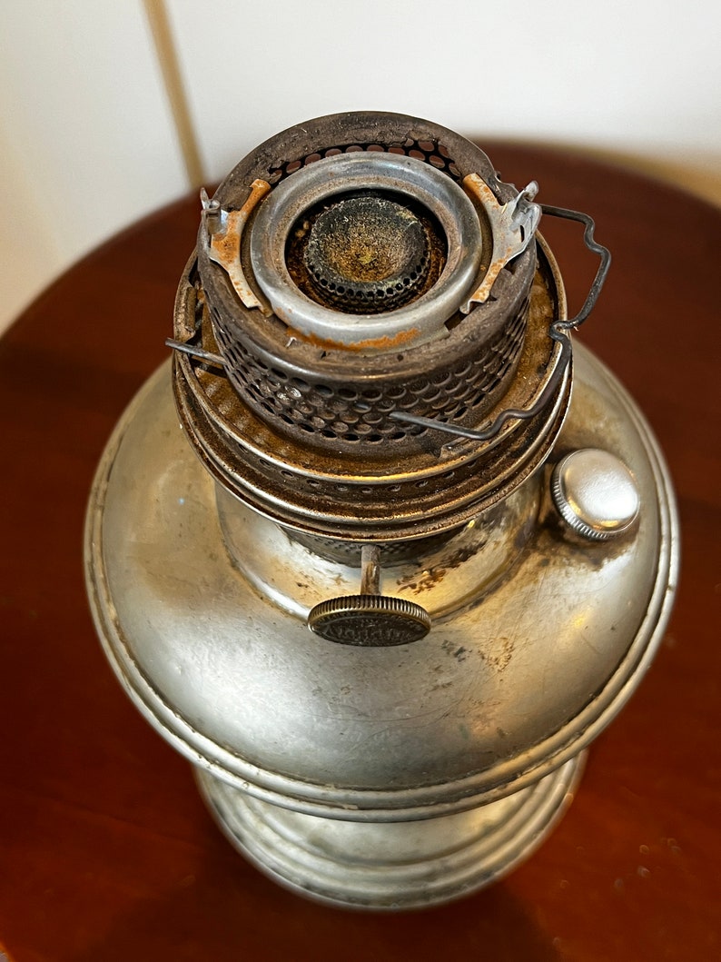 Vintage 1930s Aladdin Metal Center-draft Oil Lamp Model 12 Made in USA ...