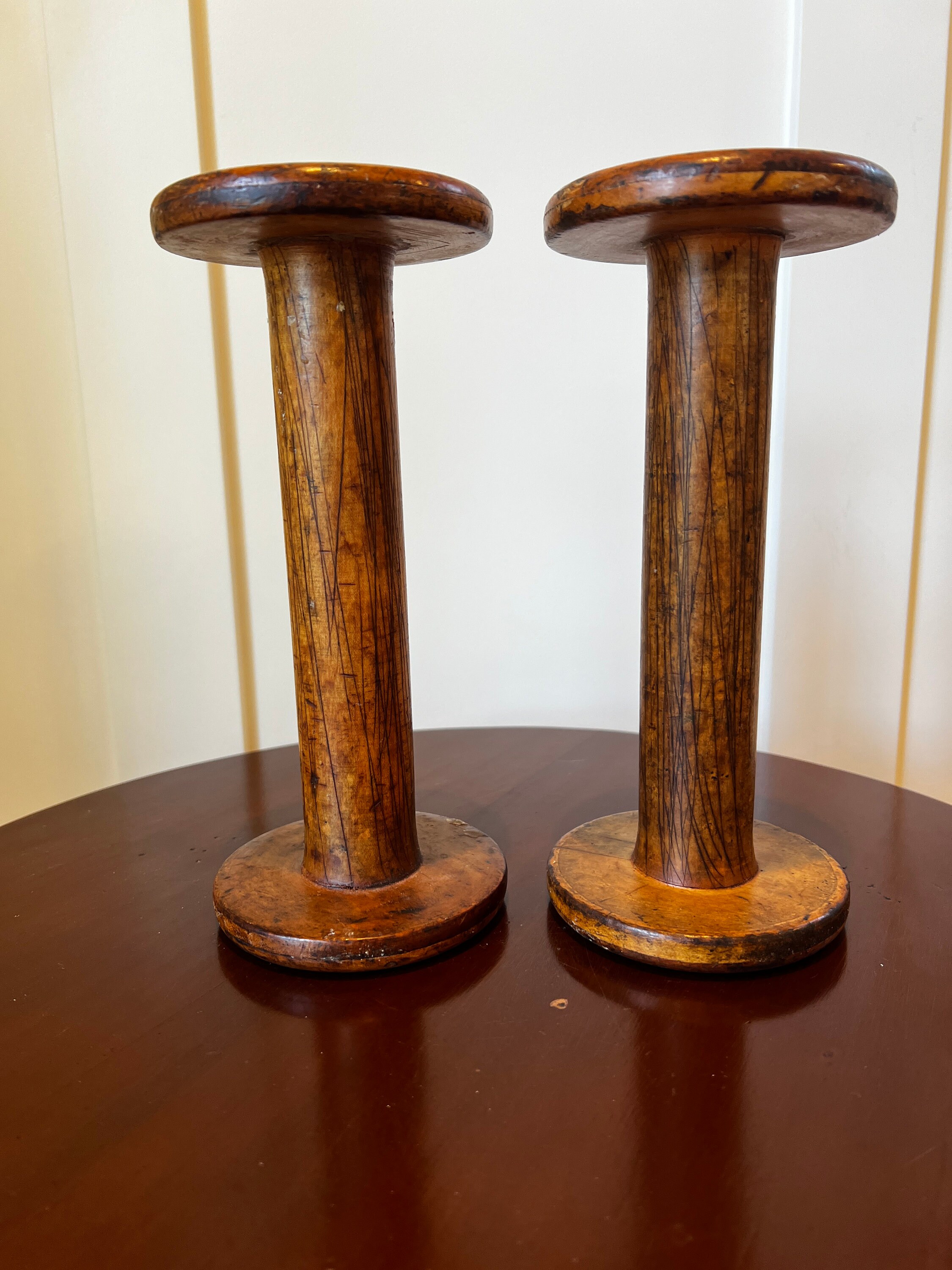 Vintage 1940s Wooden Industrial Spools Marked Vermont 1940 and - Etsy